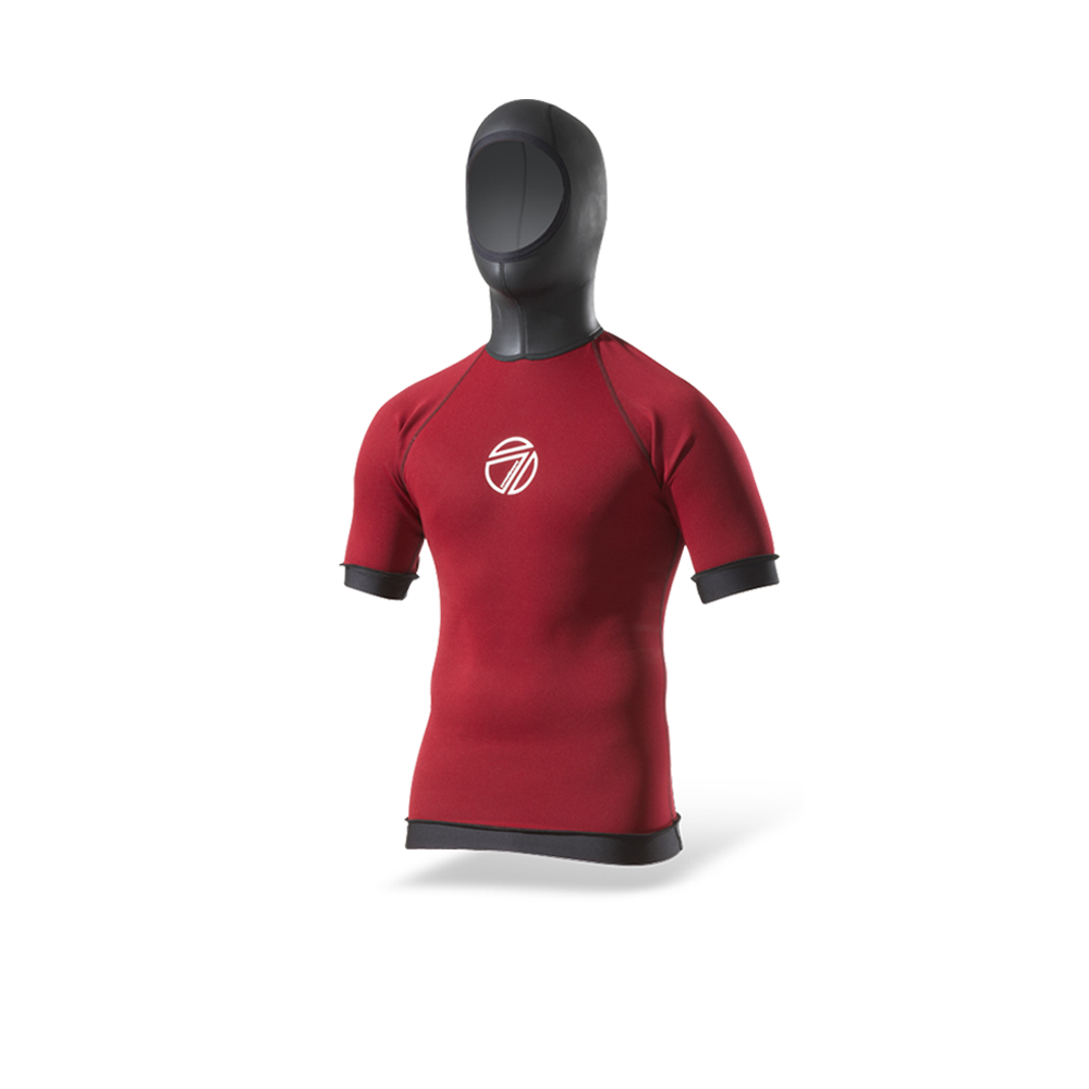 Men's Hooded 0.5mm Titanium Hot Top - Short or Long Sleeve – Seventhwave